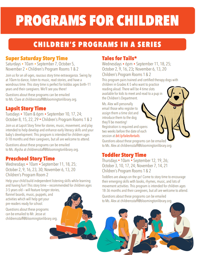 Program Guide | Bloomington Public Library